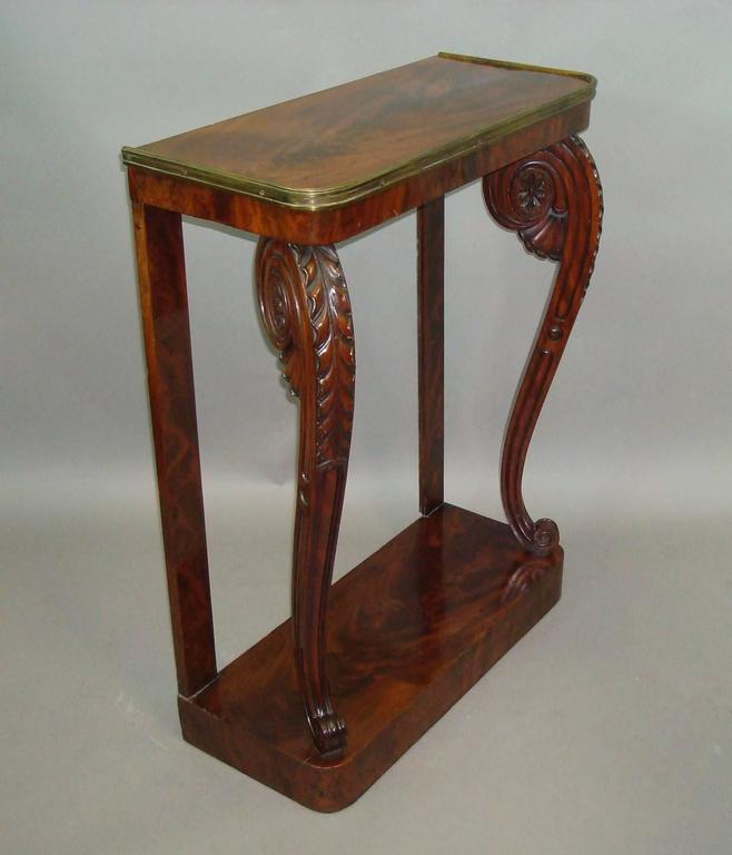 Good Regency Figured Mahogany Console Table / Pier Table For Sale at ...