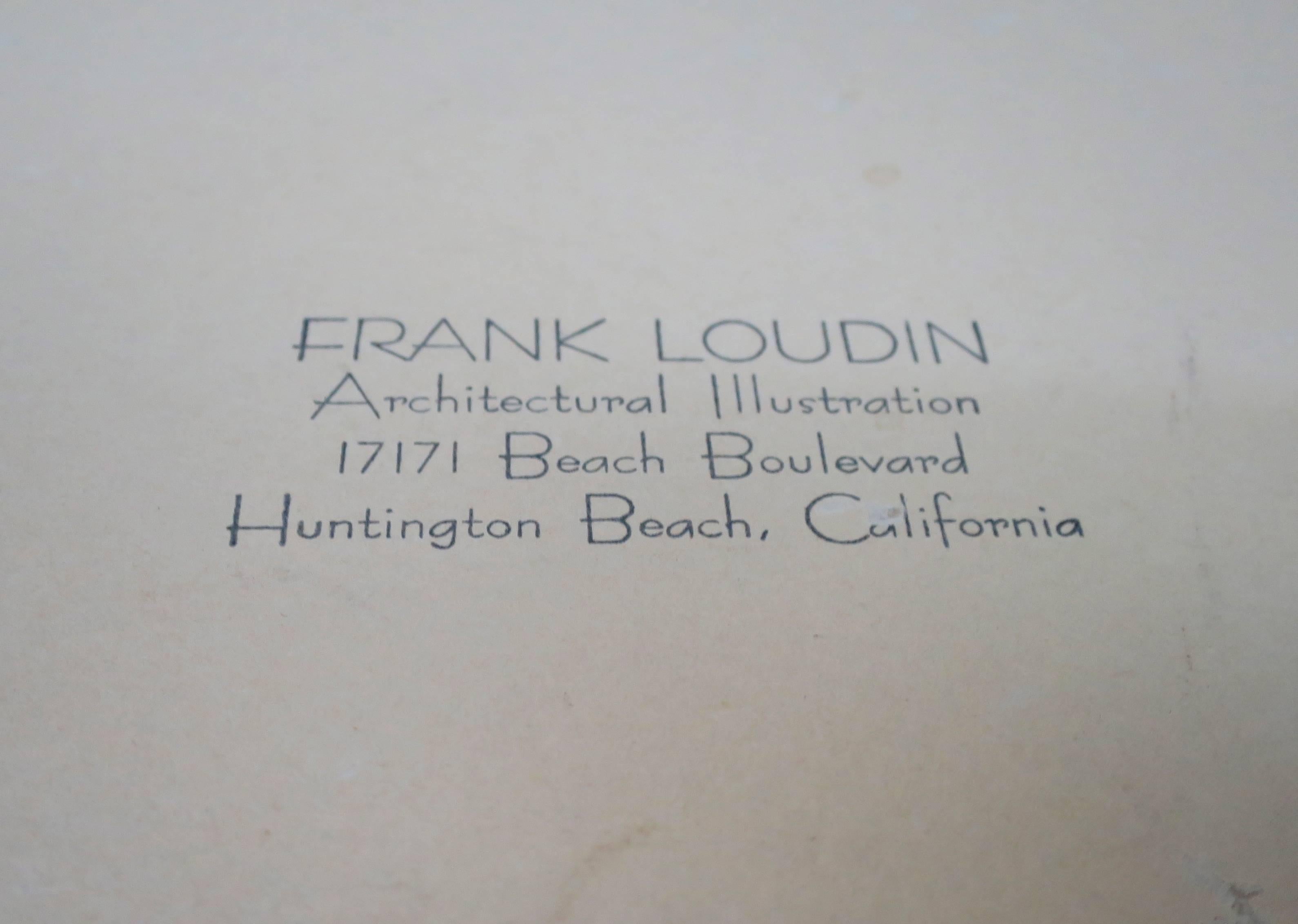 Frank Loudin Architectural Rendering at 1stDibs | frank loudin artist