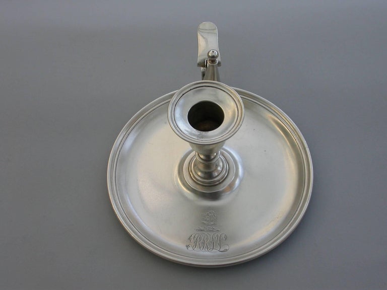 Victorian Silver Chamberstick by George Ivory, London, 1846 at 1stDibs