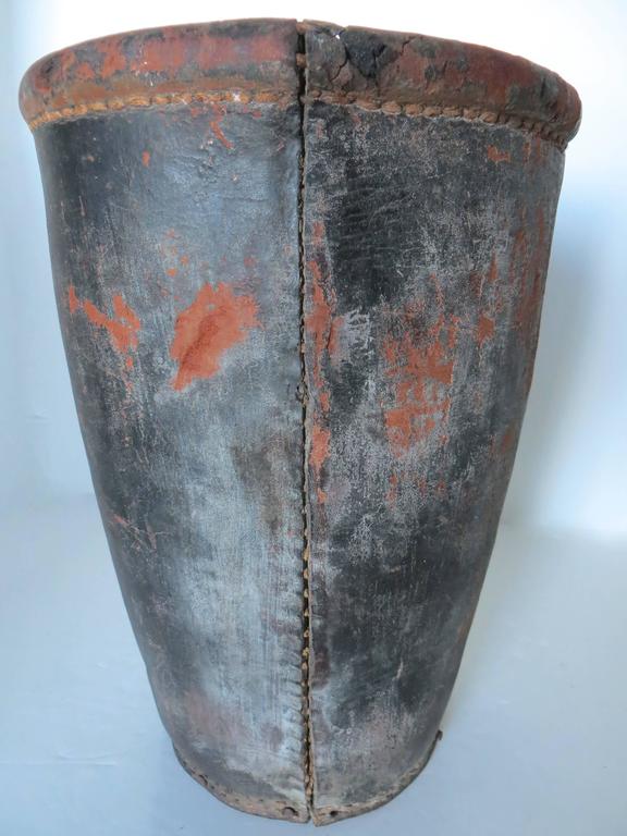 American Leather Fire Bucket, circa 1824 at 1stDibs