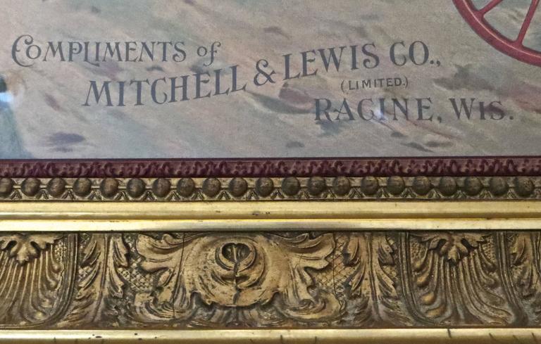 Mitchell and Lewis Covered Wagon Advertising Lithograph, American ...