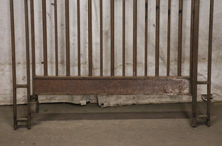 1920s Steel Bank Gate with Frame from a Manhattan Bank For Sale at 1stDibs