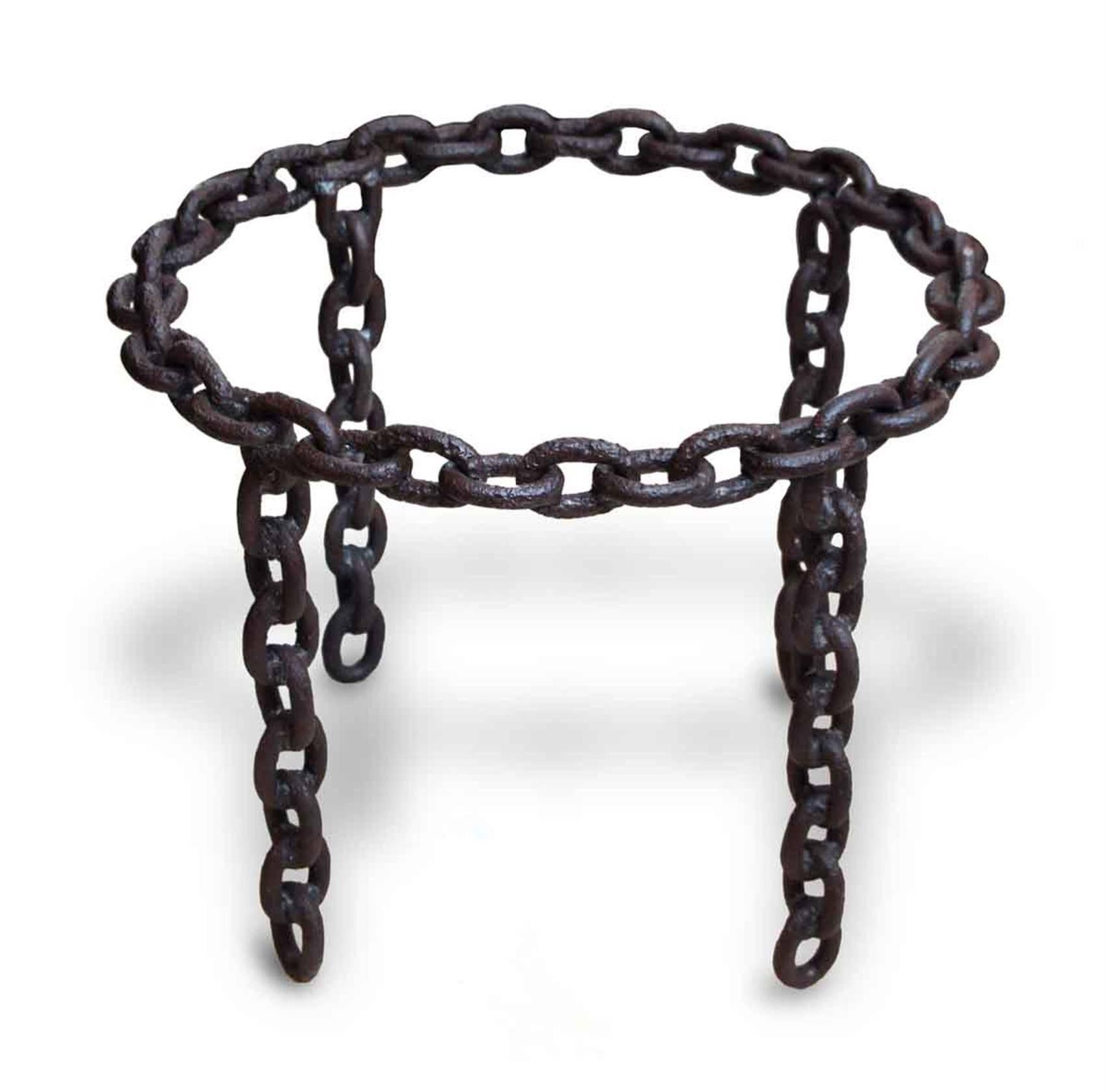 Cast Iron Chain Coffee Table Base at 1stDibs | chain table legs, round ...