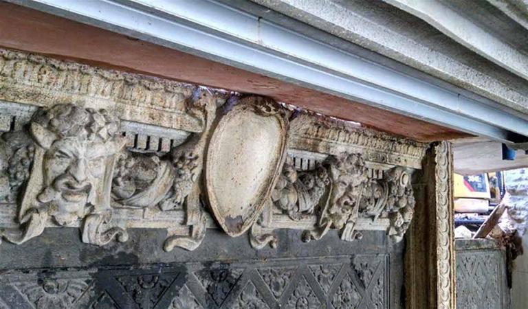 1910 Historic Cast Iron Bacchus Frieze from a Grand Central Area ...