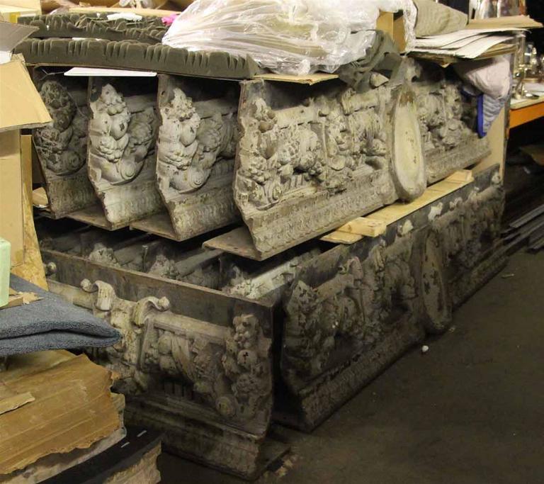 1910 Historic Cast Iron Bacchus Frieze from a Grand Central Area ...