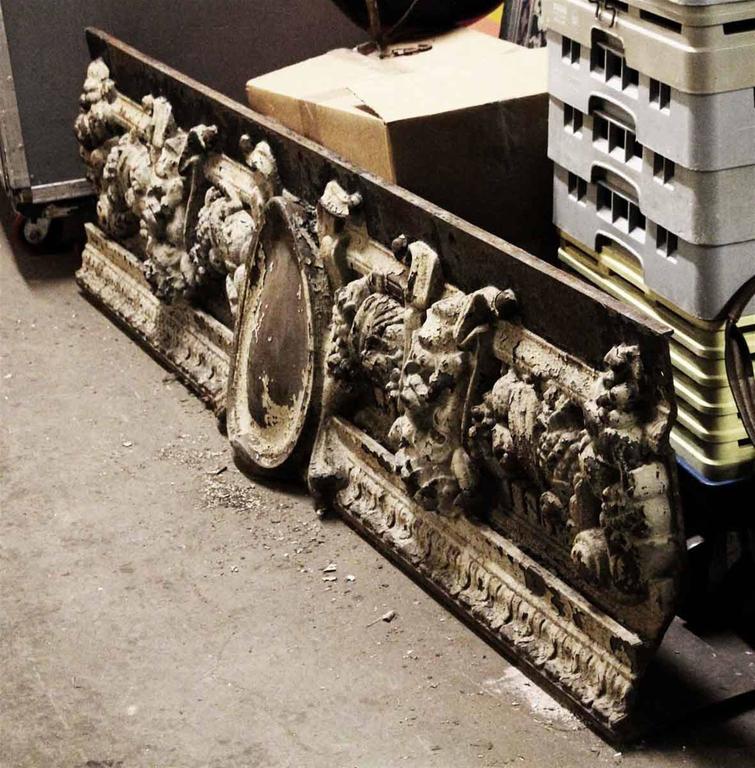1910 Historic Cast Iron Bacchus Frieze from a Grand Central Area ...