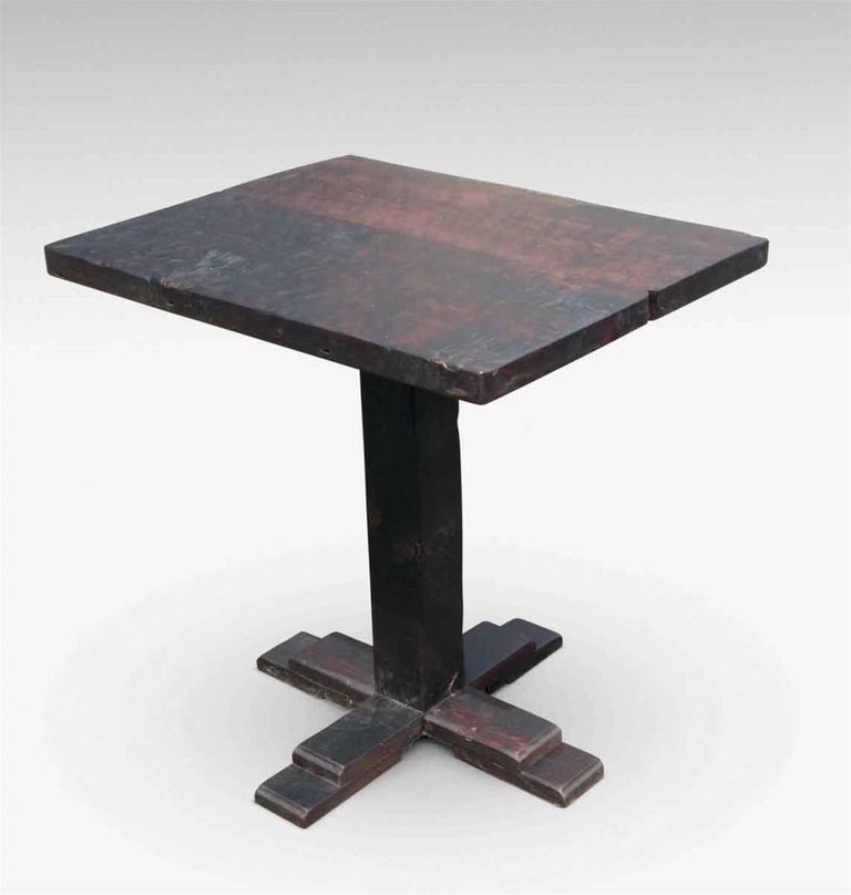 Customizable Handcrafted Wooden Bistro Table For Sale at 1stDibs