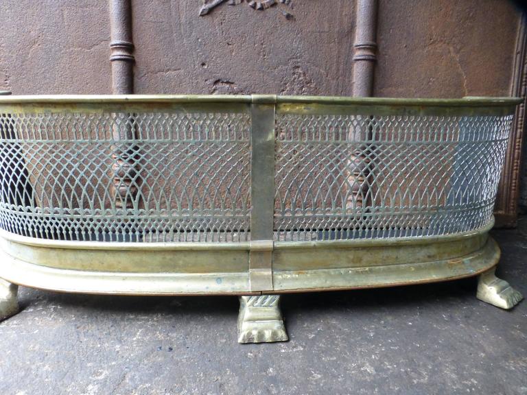 19th Century English Fireplace Fender, Fire Fender at 1stDibs