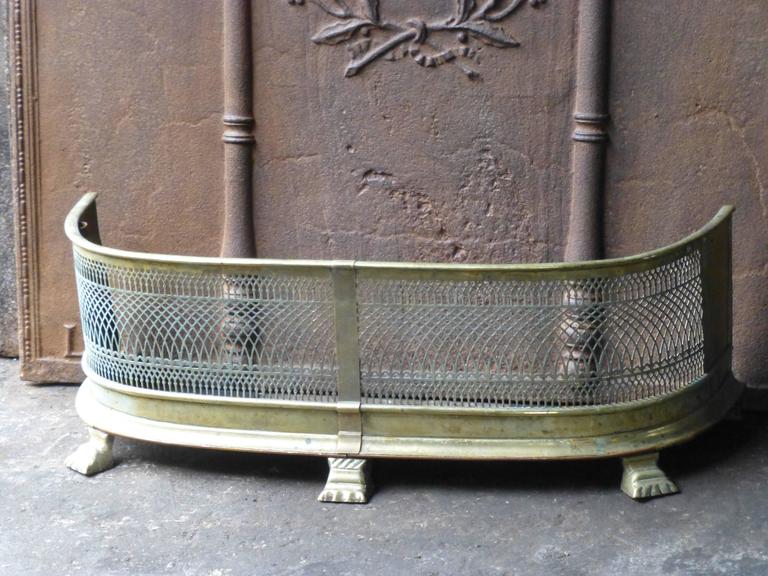 19th Century English Fireplace Fender, Fire Fender at 1stDibs