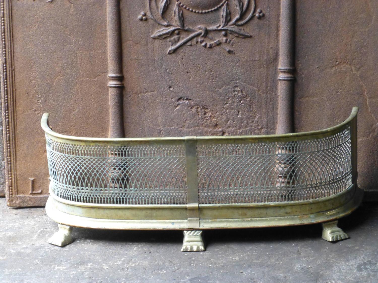 19th Century English Fireplace Fender, Fire Fender For Sale at 1stdibs