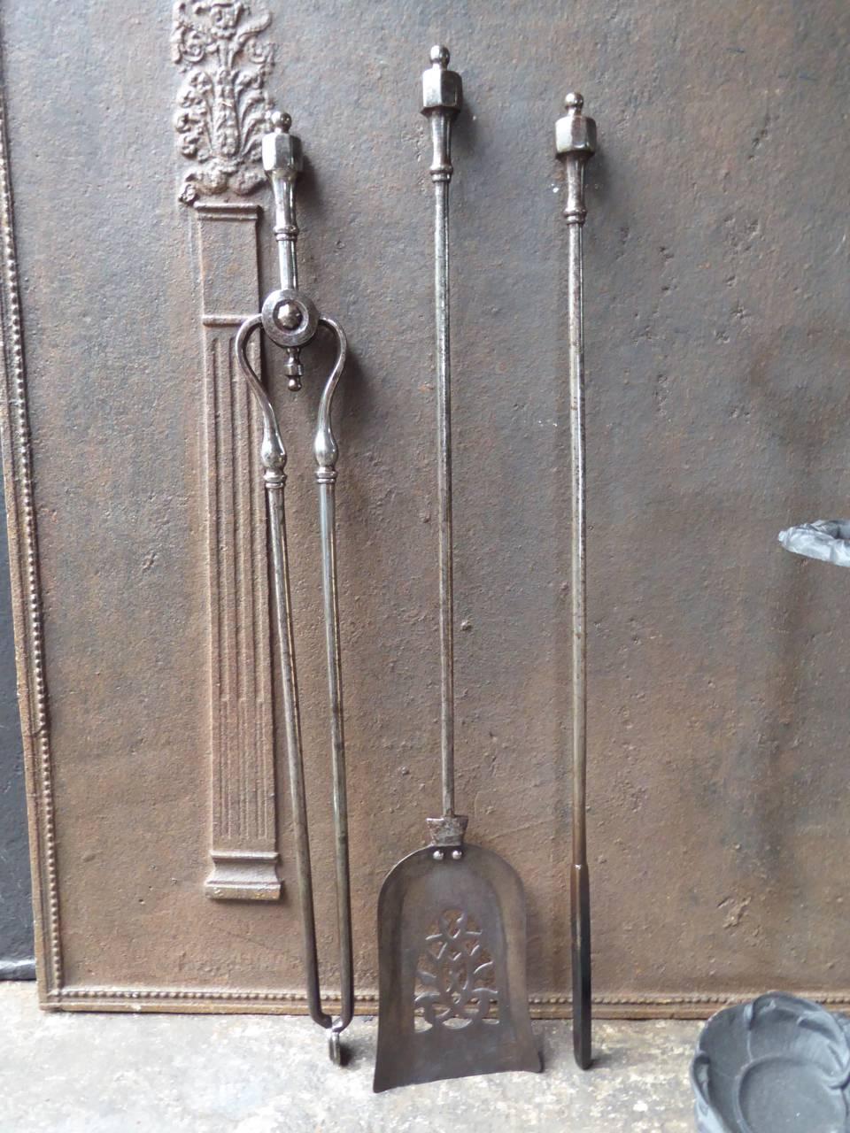19th Century English Fireplace Tools For Sale at 1stDibs
