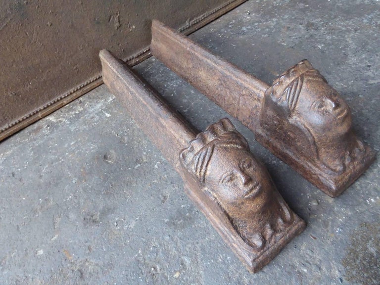 18th Century French Fire Dogs or Firedogs For Sale at 1stDibs