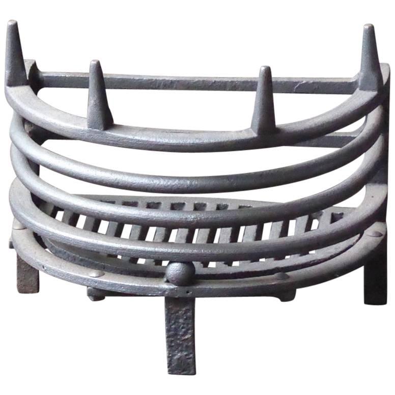 Small English Fireplace Grate, Fire Basket at 1stDibs