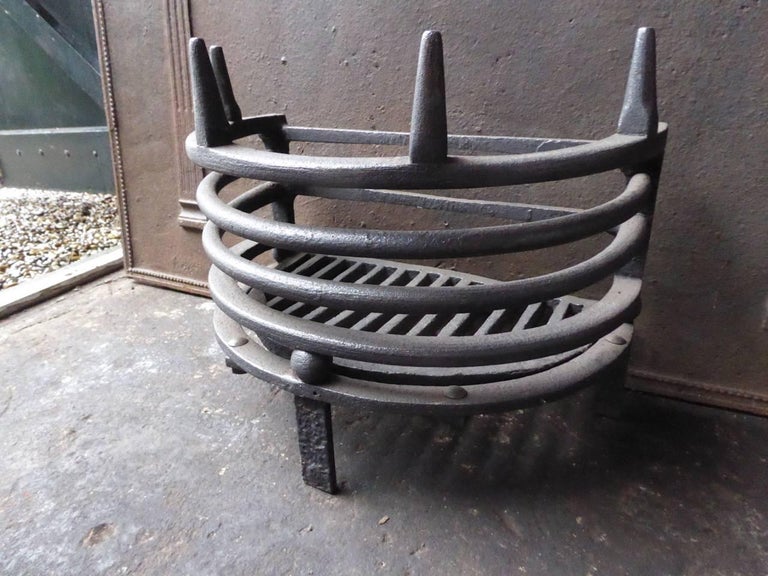 Small English Fireplace Grate, Fire Basket at 1stDibs