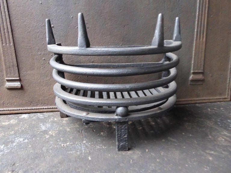 Small English Fireplace Grate, Fire Basket at 1stDibs