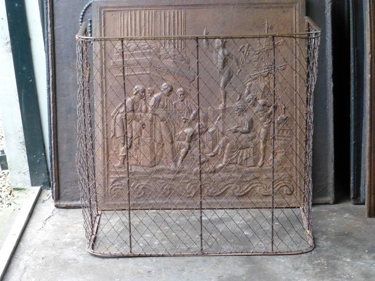 19th Century Victorian Fireplace Guard, Fire Guard For Sale at 1stDibs