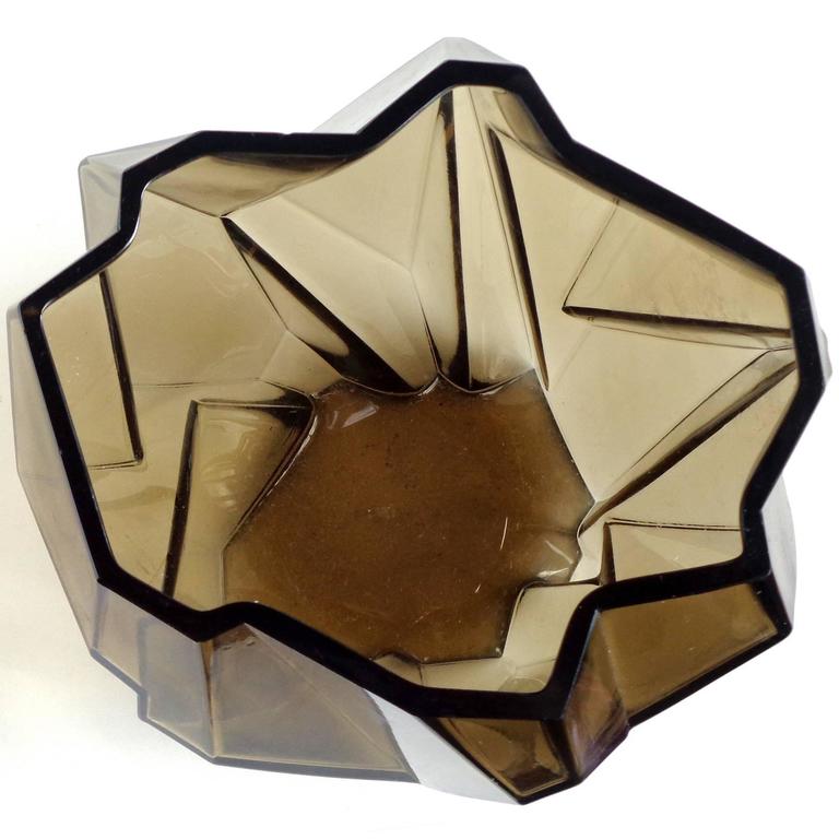 Reuben Haley "Ruba Rombic" Topaz Futuristic Flower Vase at 1stDibs