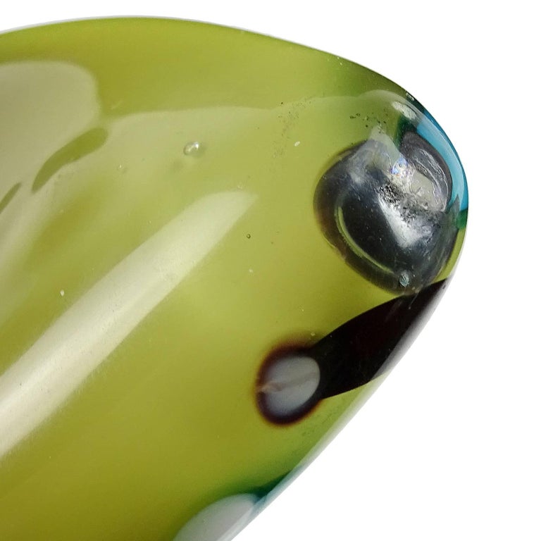 Ken Scott Venini Murano Olive Green Italian Art Glass Fish Paperweight ...