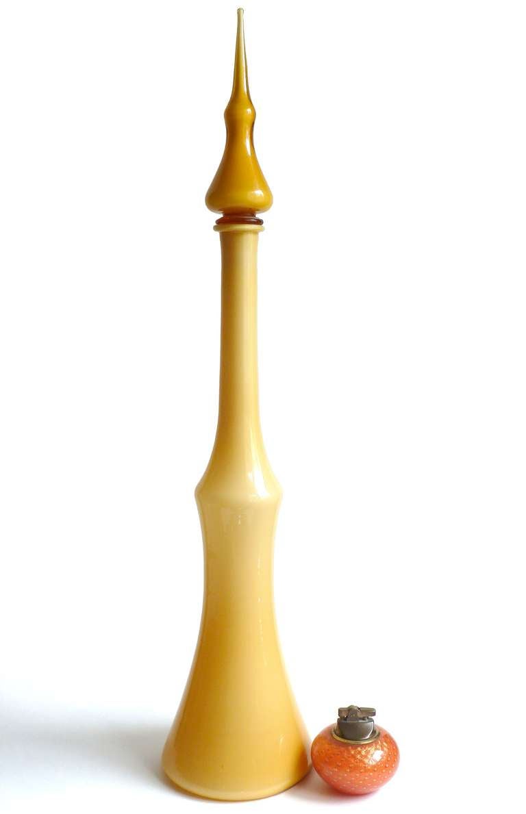 Large Trio of Guildcraft Italian Art Glass Architectural Floor ...