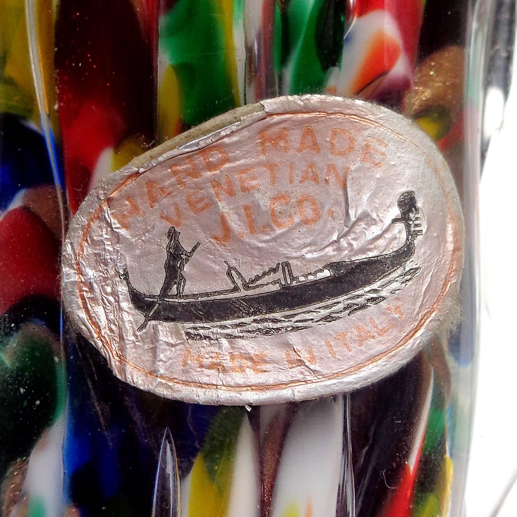 Murano Multi-Color Spots Aventurine Italian Art Glass Clown Figures ...