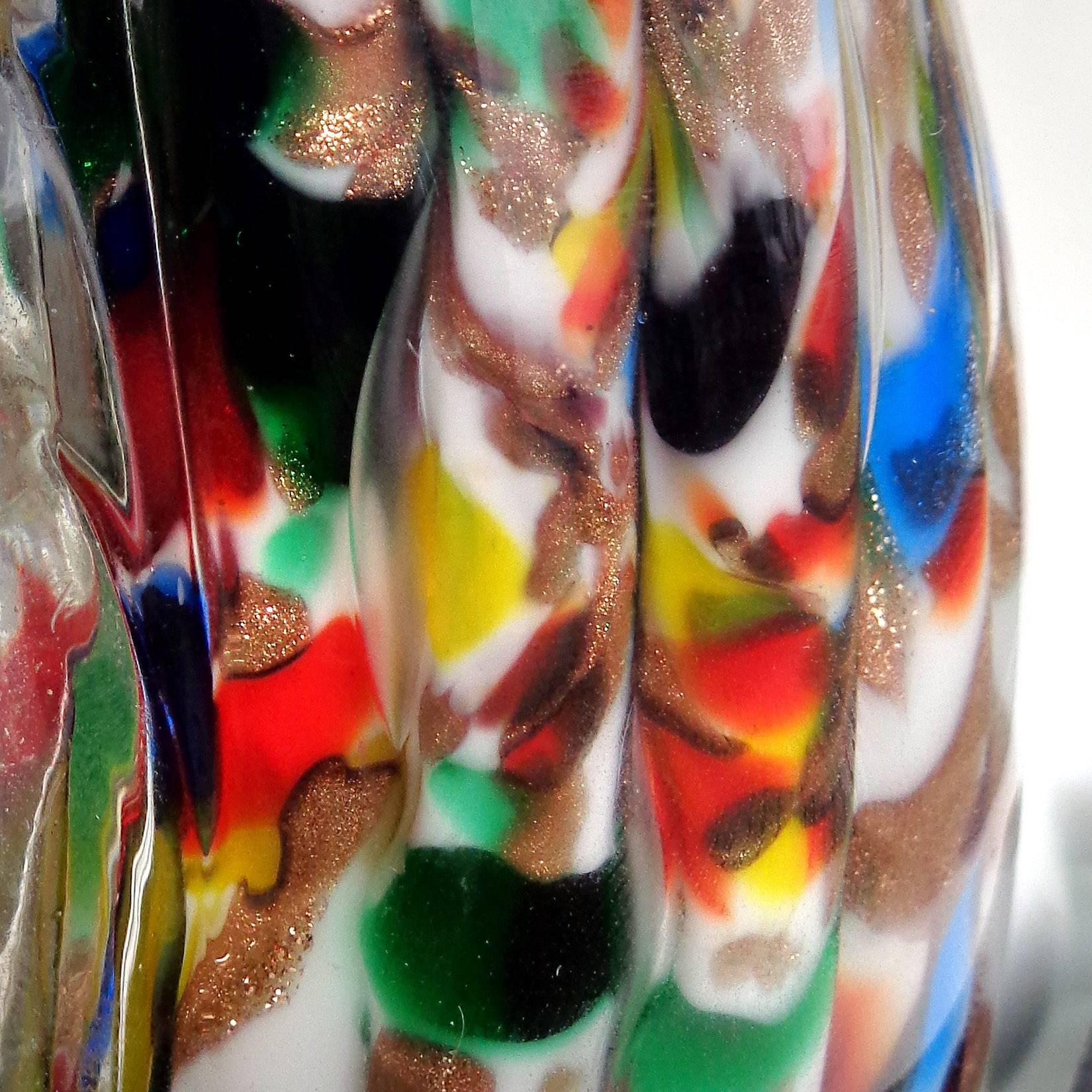 Murano Multi-Color Spots Aventurine Italian Art Glass Clown Figures ...