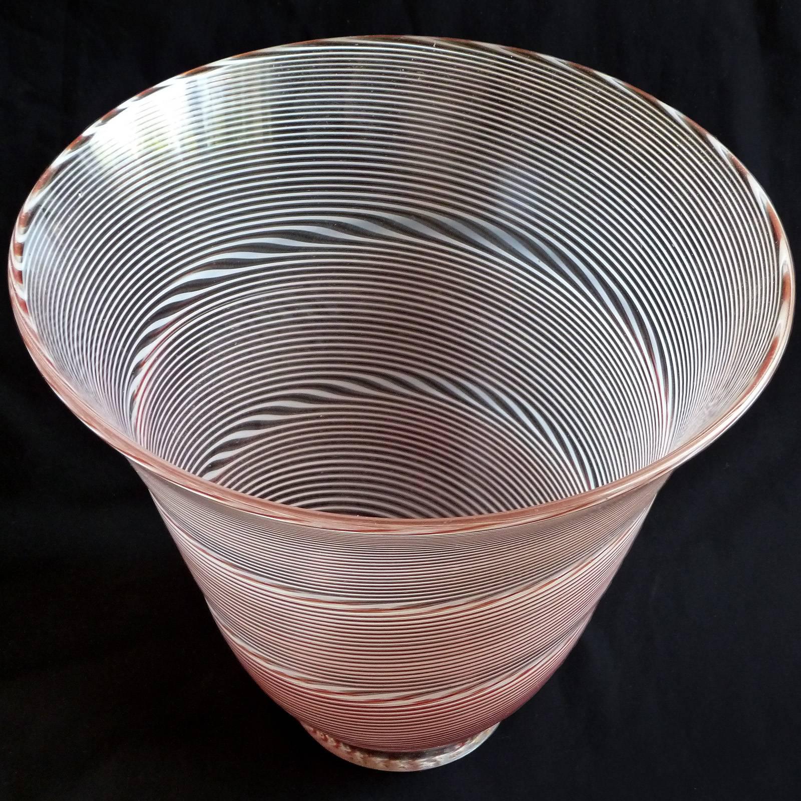 Dino Martens Aureliano Toso Murano Filigrana Optic Swirl Italian Art ...