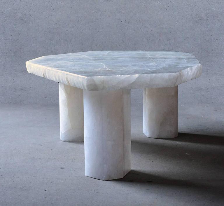 Polygon Form Rock Crystal Cocktail Table by Phoenix at 1stDibs
