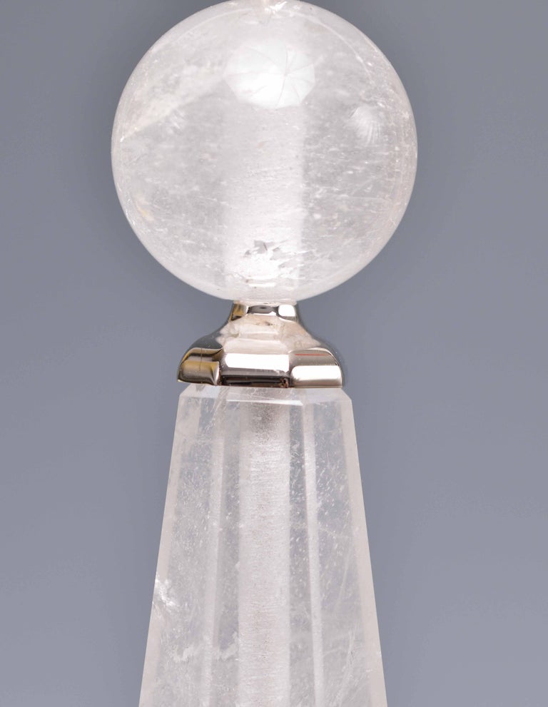 Pair of Elegant Rock Crystal Quartz Table Lamps For Sale at 1stDibs ...