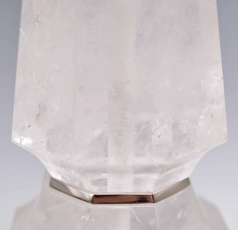 Pair of Elegant Rock Crystal Quartz Table Lamps For Sale at 1stDibs ...