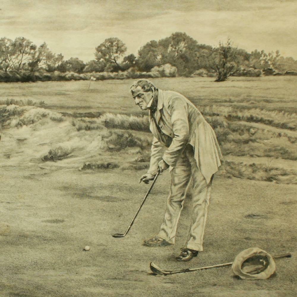 Vintage Golf Print 'The Stymie' at 1stDibs