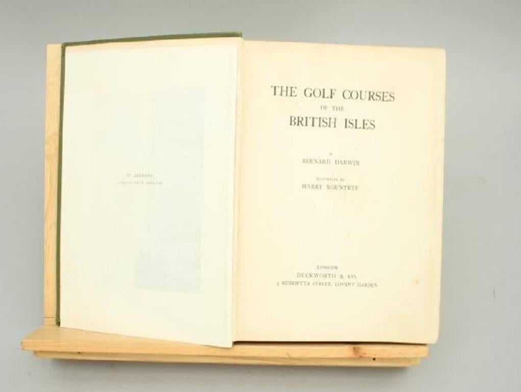 Antique Golf Book, The Golf Courses of the British Isles, by Bernard ...
