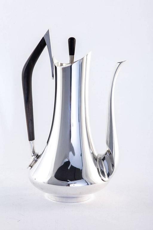Donald Colflesh "Circa 70" Tea and Coffee Service, Sterling and Ebony ...