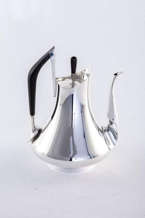 Donald Colflesh "Circa 70" Tea and Coffee Service, Sterling and Ebony ...