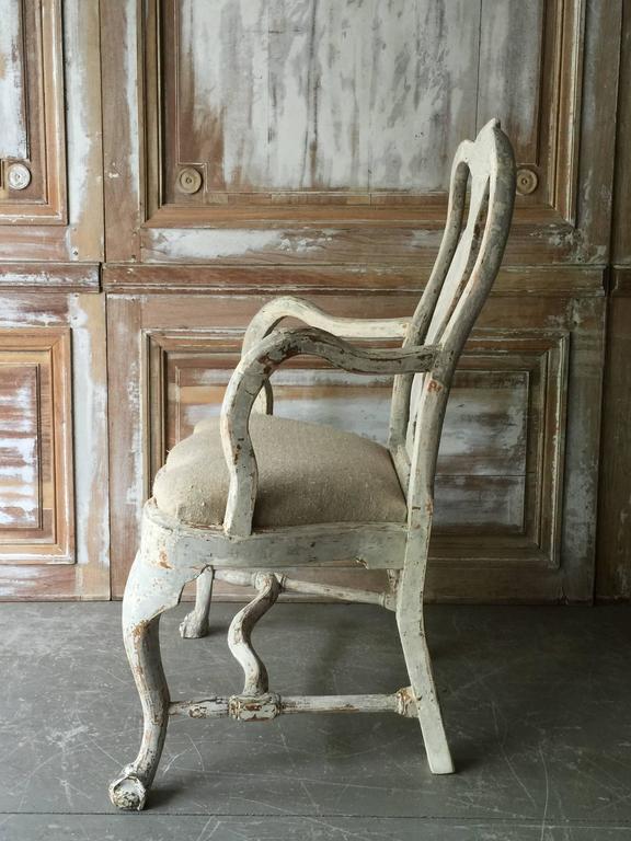 Swedish Rococo Period Chair at 1stDibs