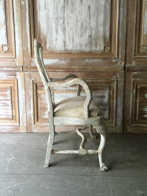 Swedish Rococo Period Chair at 1stDibs