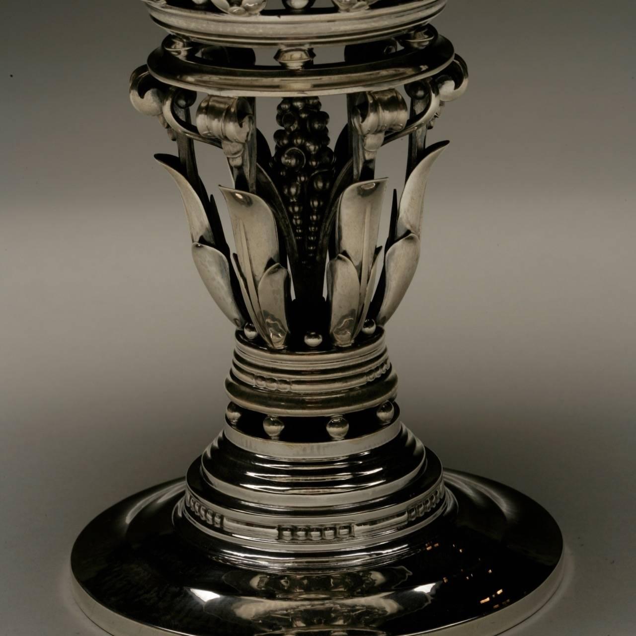 Georg Jensen Sterling Silver Centerpiece Bowl No. 252 by Johan Rohde at ...