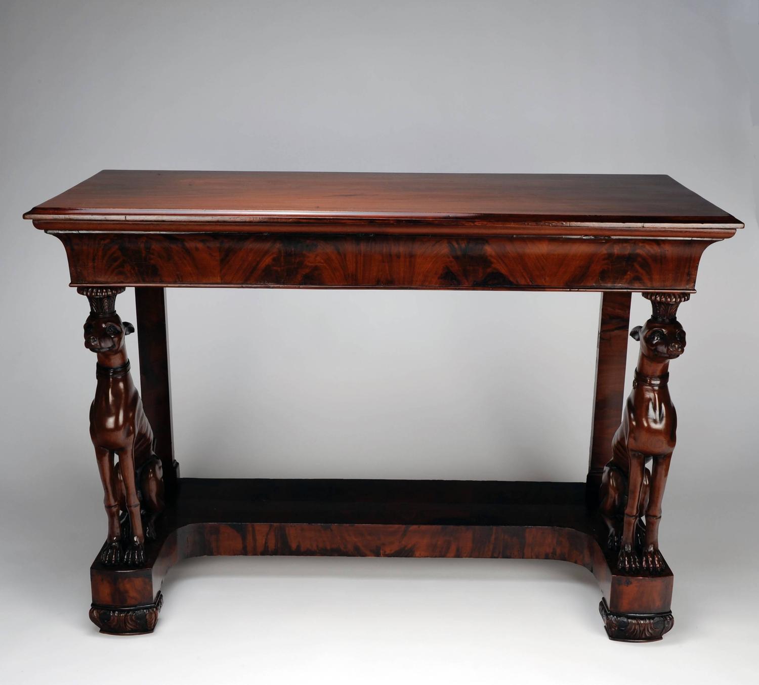 Neapolitan Neoclassical Console Table For Sale at 1stdibs