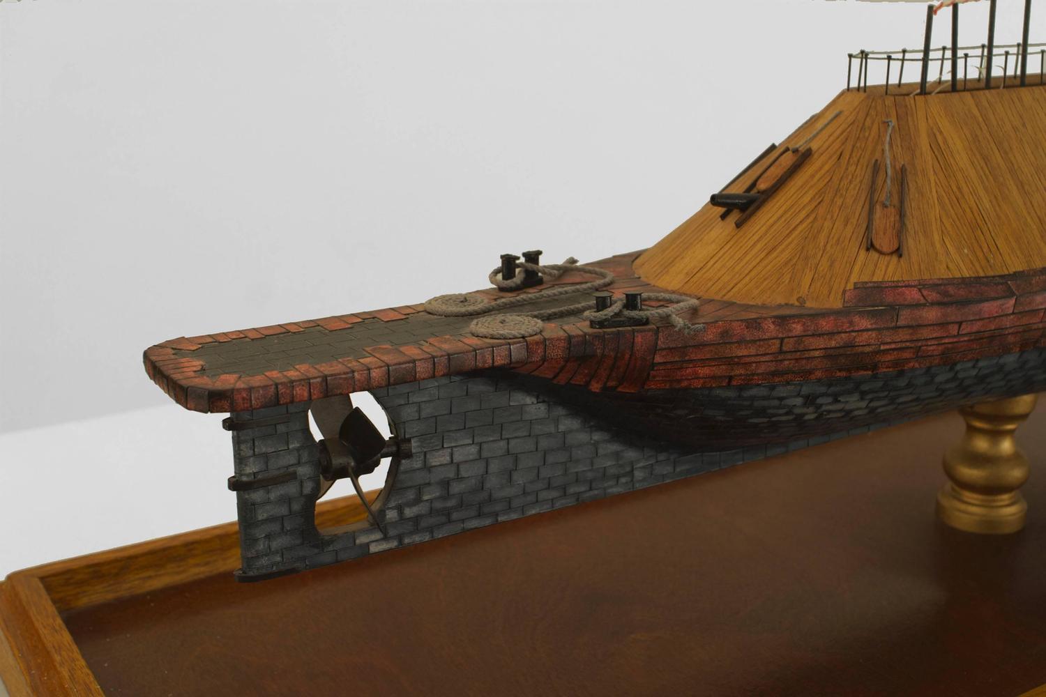 19th Century American Model of the Civil War Era Ship CSS Virginia For ...