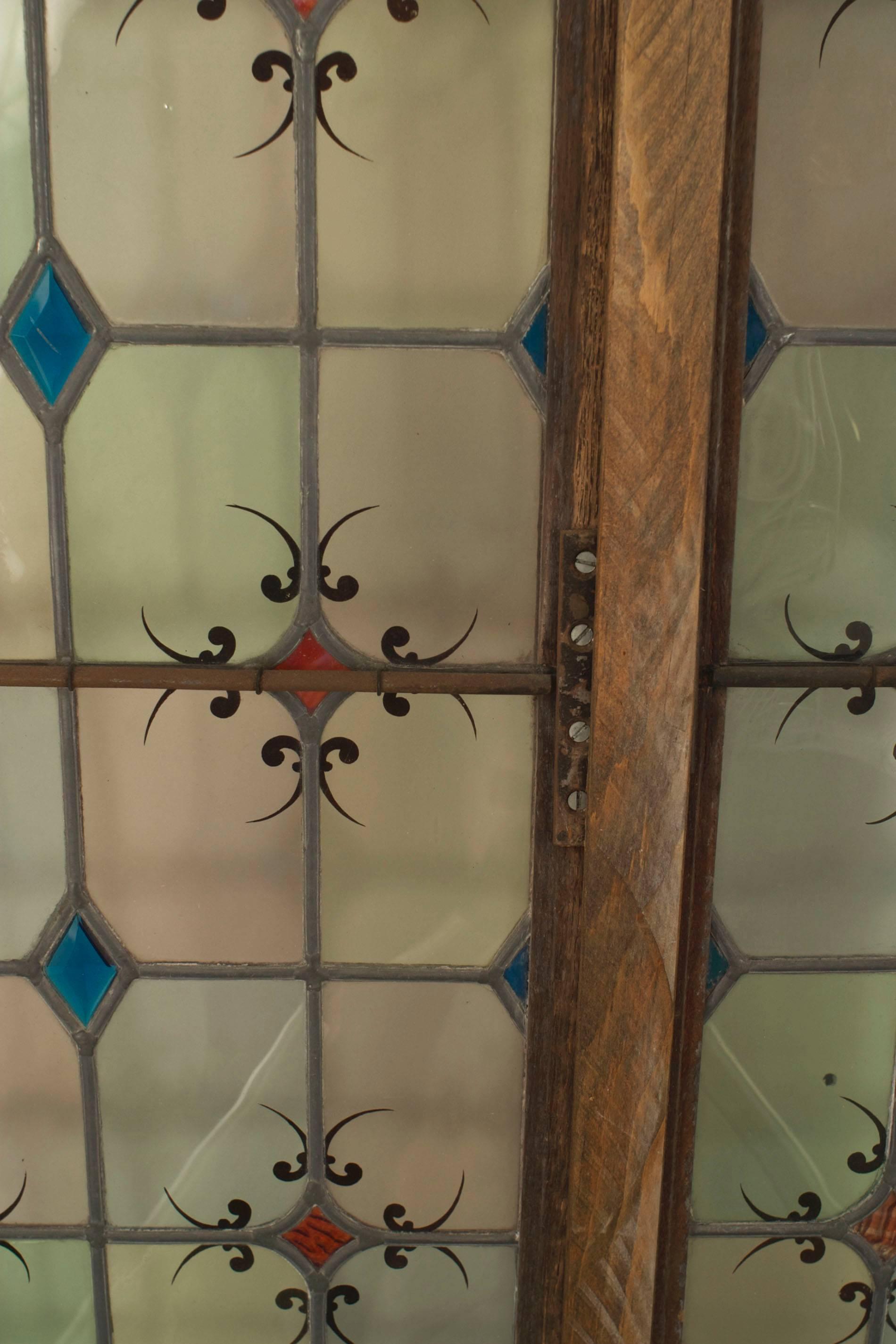 Turn-of-the-Century English Stained Glass Window Panels at 1stDibs