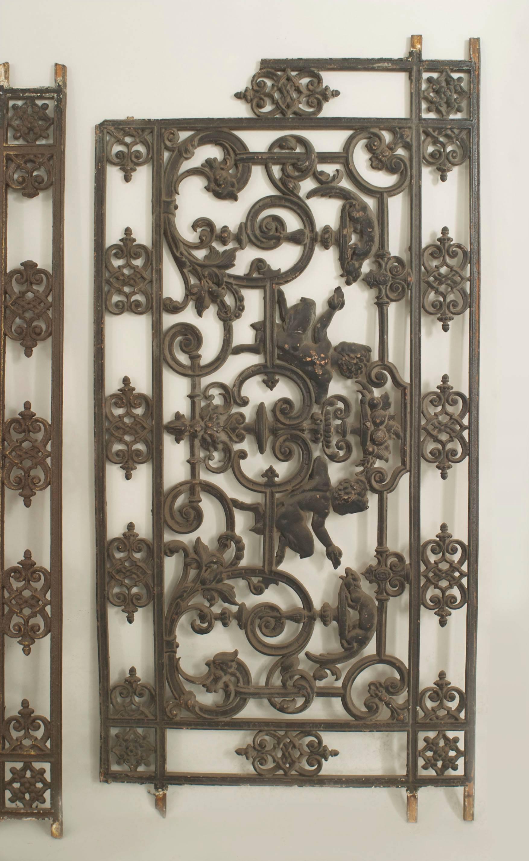 Four 19th Century Italian Neoclassical Style Low Iron Railings at ...