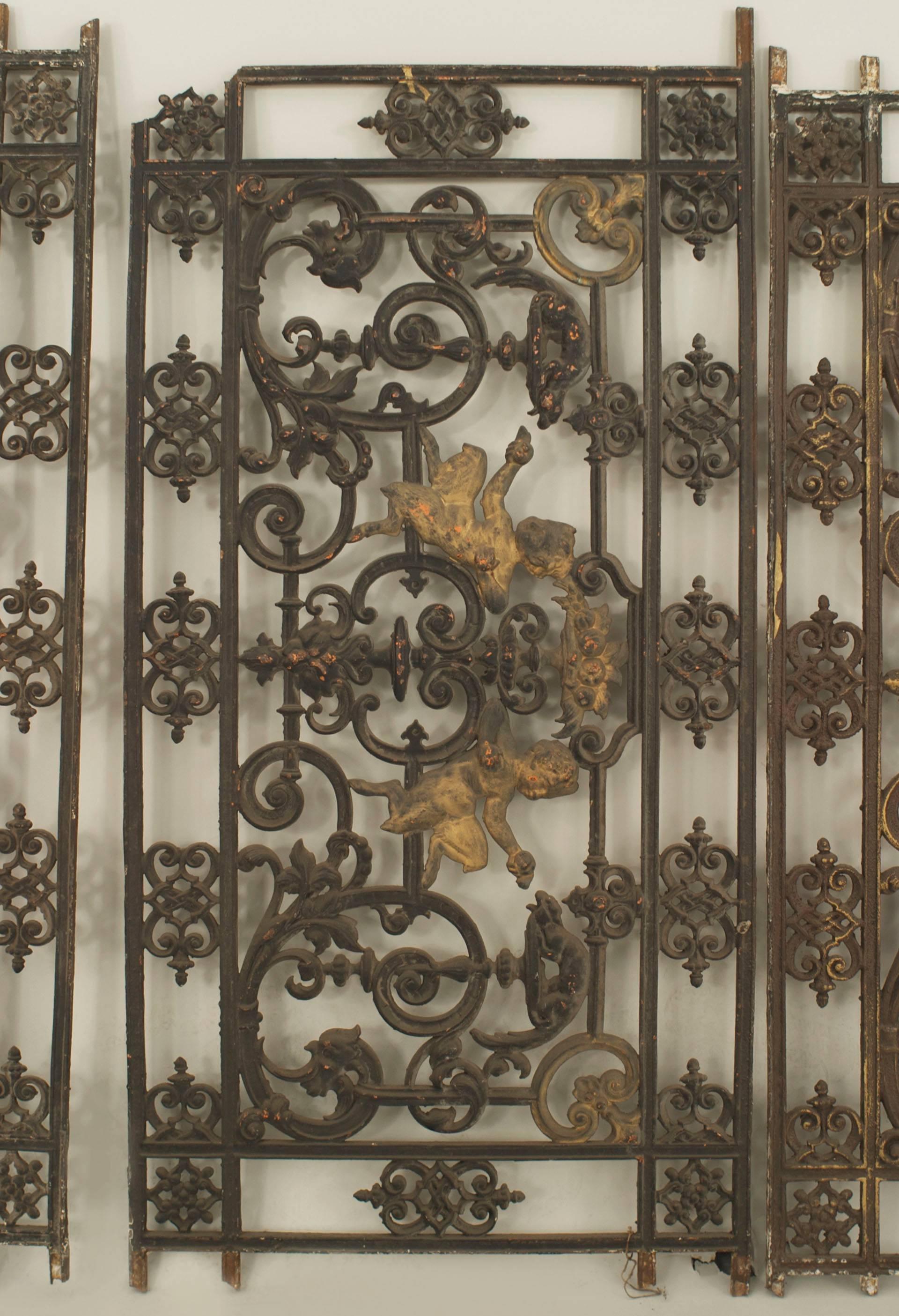 Four 19th Century Italian Neoclassical Style Low Iron Railings at ...