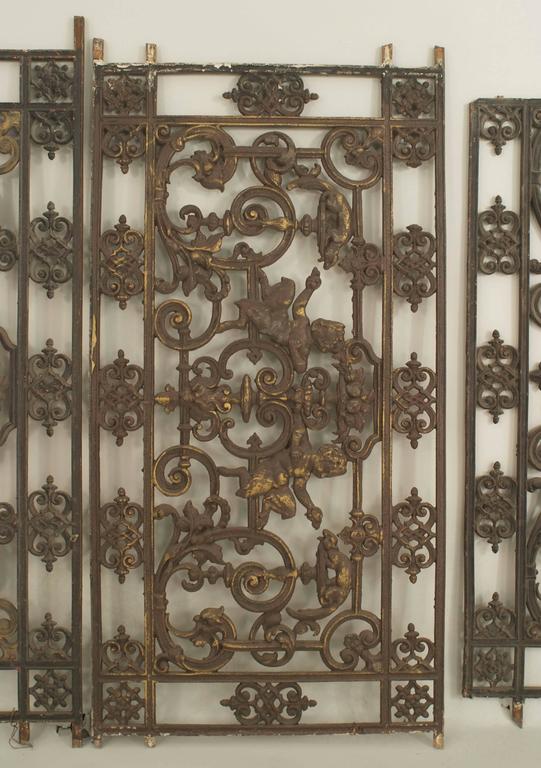 Four 19th Century Italian Neoclassical Style Low Iron Railings at ...