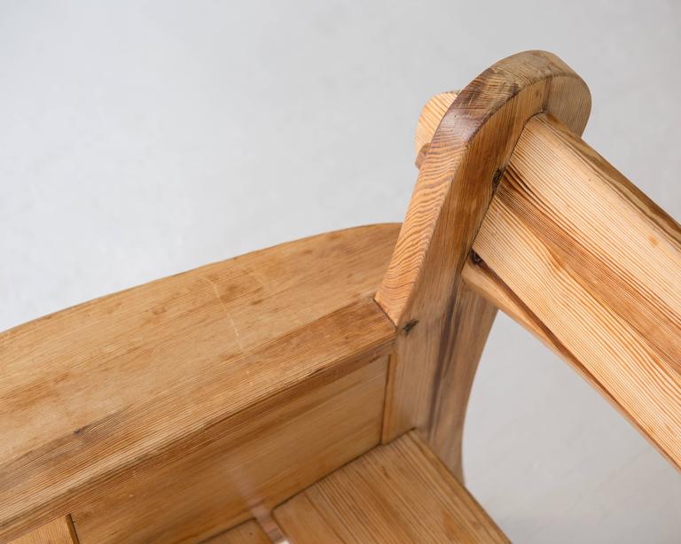 Pair of Pine Berga Lounge Chairs by David Rosén and Axel Einar Hjorth ...