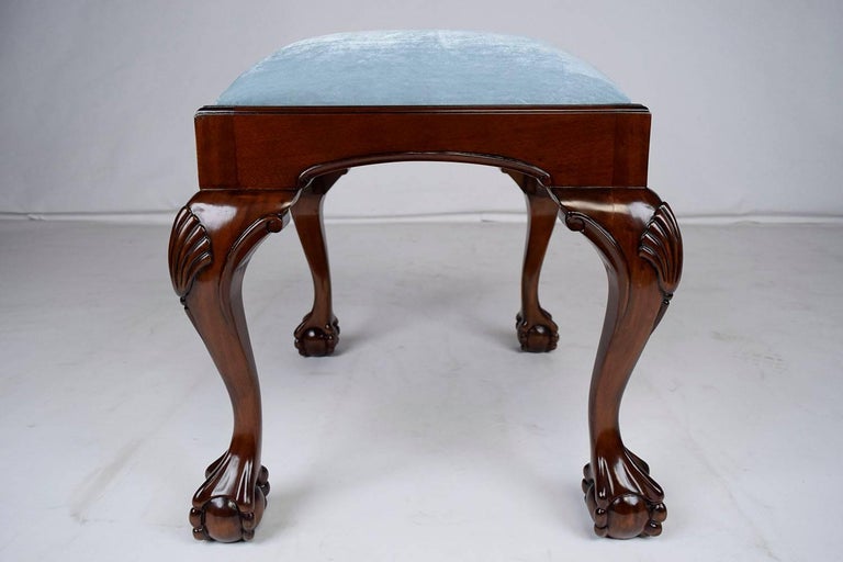 Chippendale Style Mahogany Bench at 1stDibs