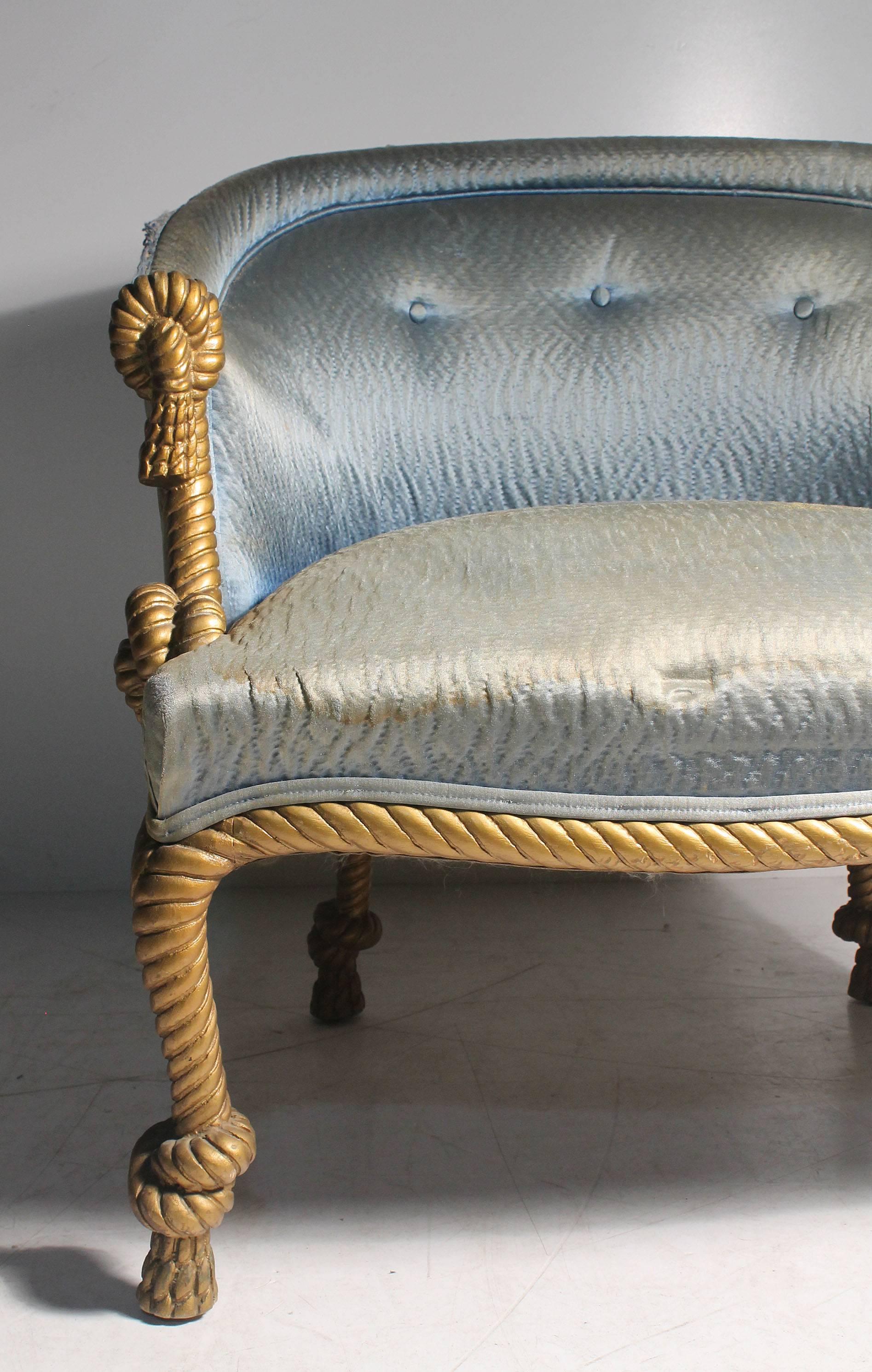 Pair of Vintage Rope and Tassel Lounge Chairs at 1stDibs | vintage rope ...