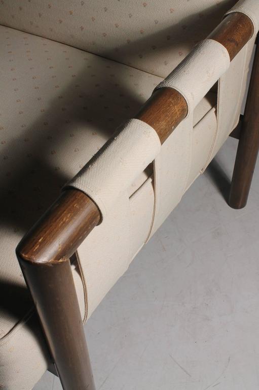 Pair of Vintage Designer Open-Arm Side Strap Lounge Chairs at 1stDibs