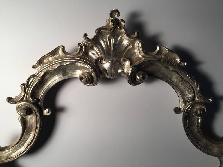 Hollywood Regency Large Italian Rococo Easel Back Table Mirror in ...