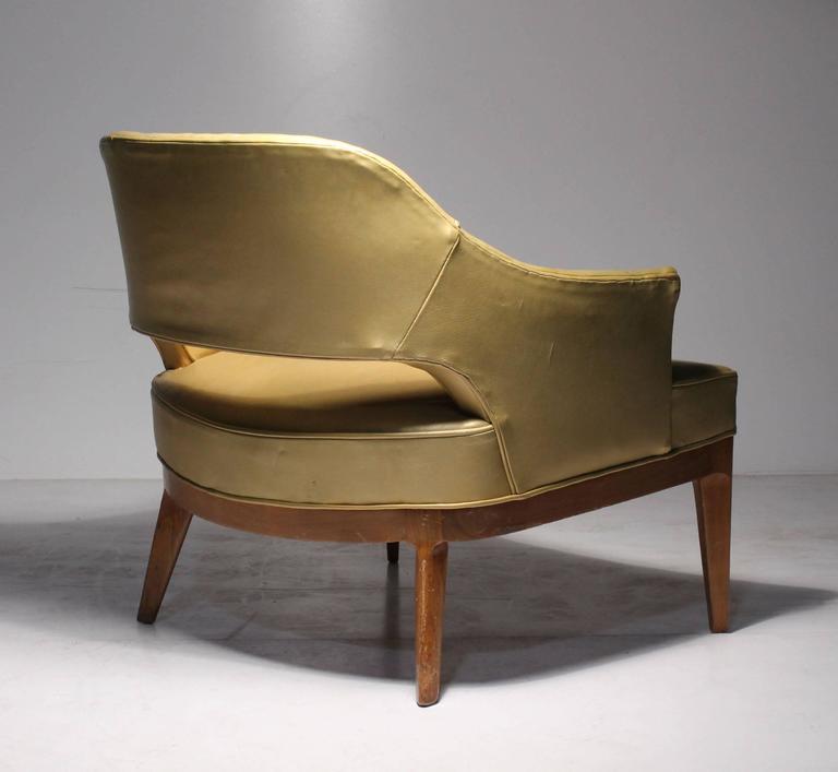 Pair of Swank Designer Low Vintage Lounge Chairs by Erwin Lambeth For ...