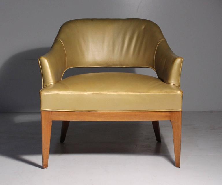 Pair of Swank Designer Low Vintage Lounge Chairs by Erwin Lambeth For ...