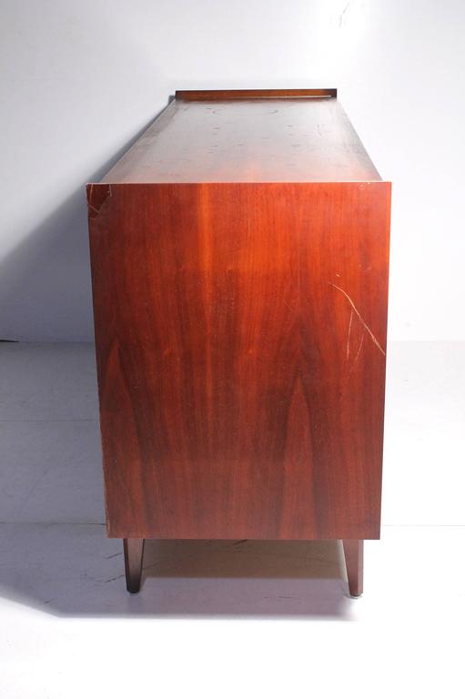 Lane Sideboard Cabinet Brutalist Period in style of Milo Baughman For ...